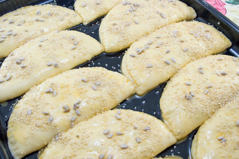 Homemade Pastry Ready for Baking Stock Photo - Image of tasty, baked ...