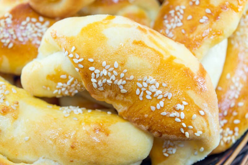 Homemade Pastry with Sesame Stock Image - Image of plant, snack: 67389161