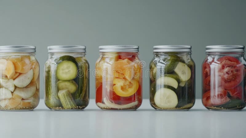 Homemade Pickled Vegetables Stock Image - Image of pantry, cooking ...