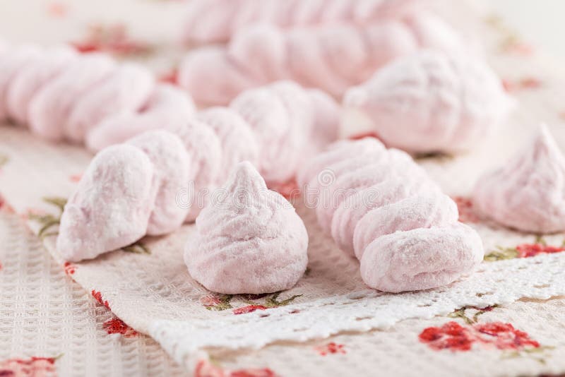 Homemade pink marshmallow stock image. Image of cream - 98079191