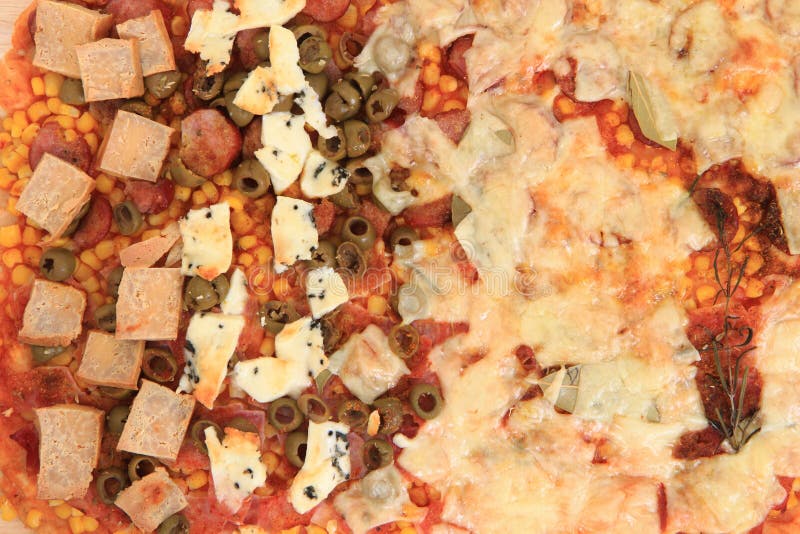 Homemade pizza stock image. Image of meal, mozzarella - 51096147