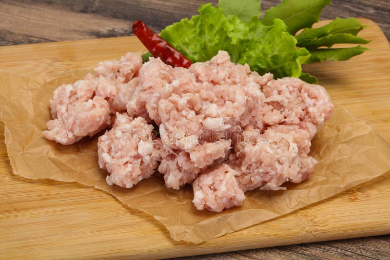 Homemade Pork Minced Meat for Cooking Stock Image - Image of mincing ...
