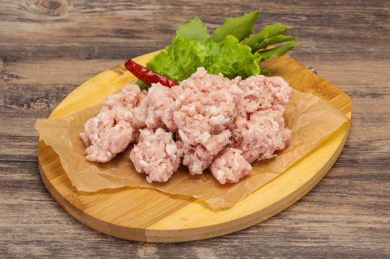 Homemade Pork Minced Meat for Cooking Stock Photo - Image of ...