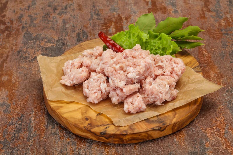 Homemade Pork Minced Meat for Cooking Stock Photo - Image of butchery ...