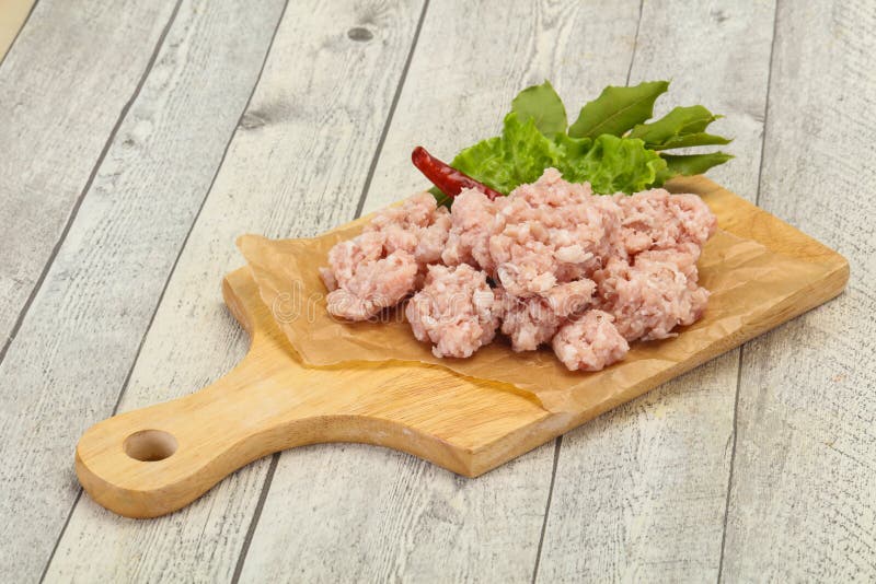 Homemade Pork Minced Meat for Cooking Stock Image - Image of meat ...