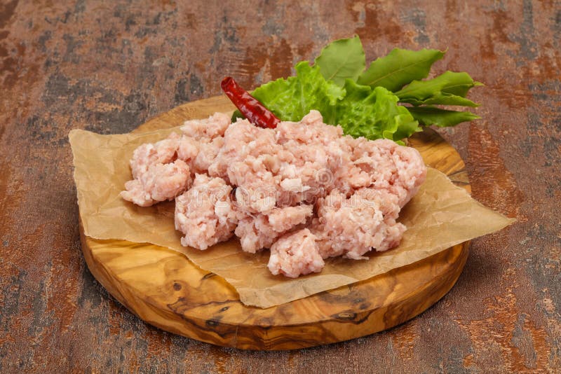 Homemade Pork Minced Meat for Cooking Stock Image - Image of grinder ...