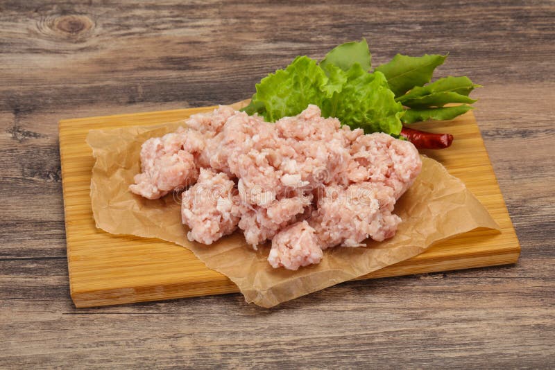 Homemade Pork Minced Meat for Cooking Stock Photo - Image of ground ...