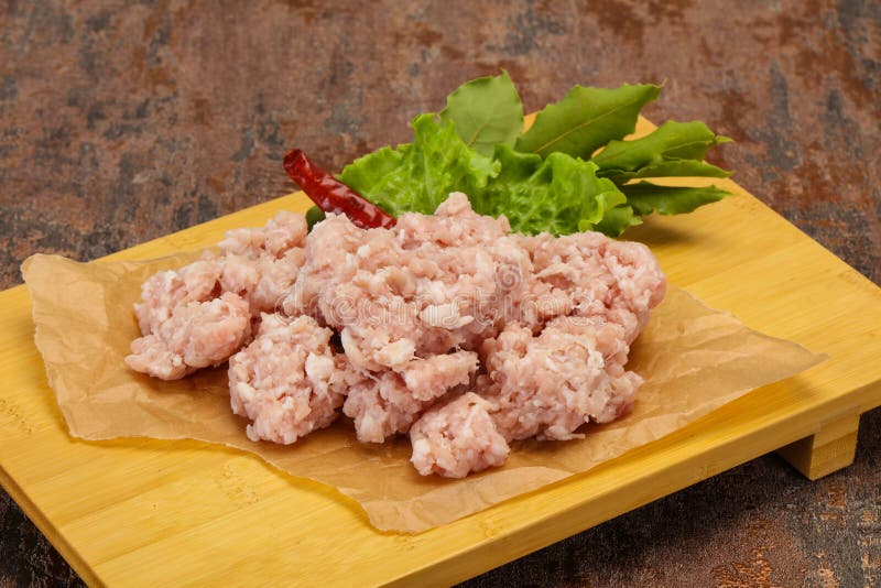 Homemade Pork Minced Meat for Cooking Stock Image - Image of meat ...