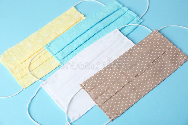 Homemade Protective Face Masks Stock Image - Image of corona ...