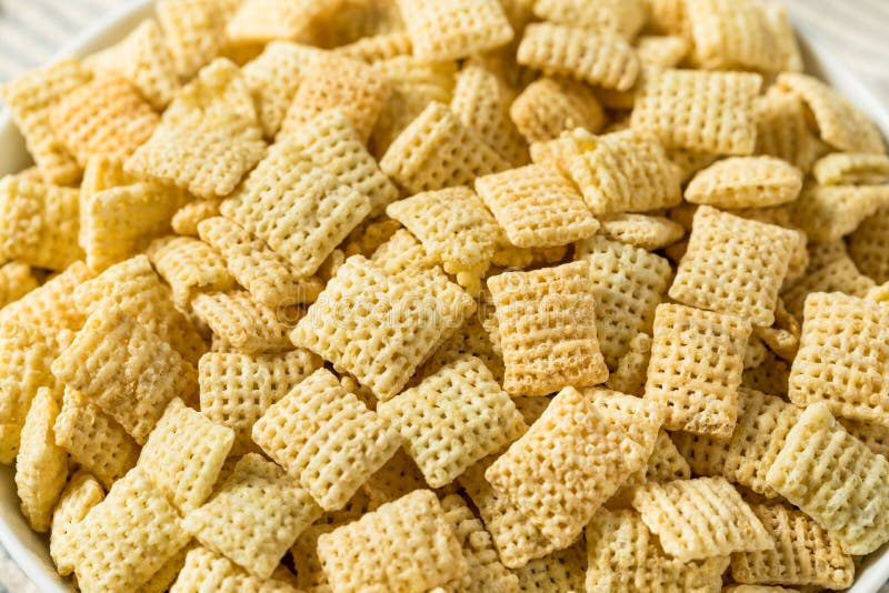 Homemade Puffed Square Rice Cereal Stock Image - Image of culture ...