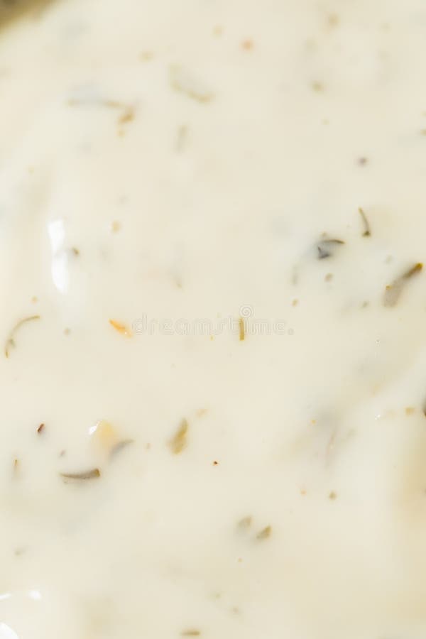 Homemade Ranch Salad Dressing Stock Photo - Image of buttermilk ...