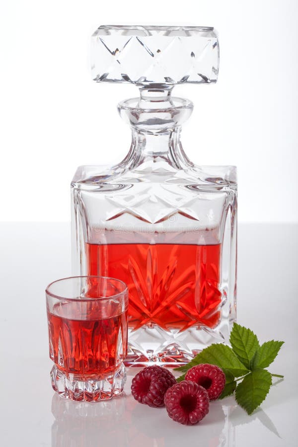 Homemade raspberry liqueur stock photo. Image of liquer - 39906094