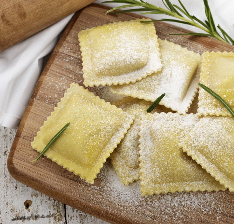 Ravioli stock image. Image of square, traditional, filled - 17872489