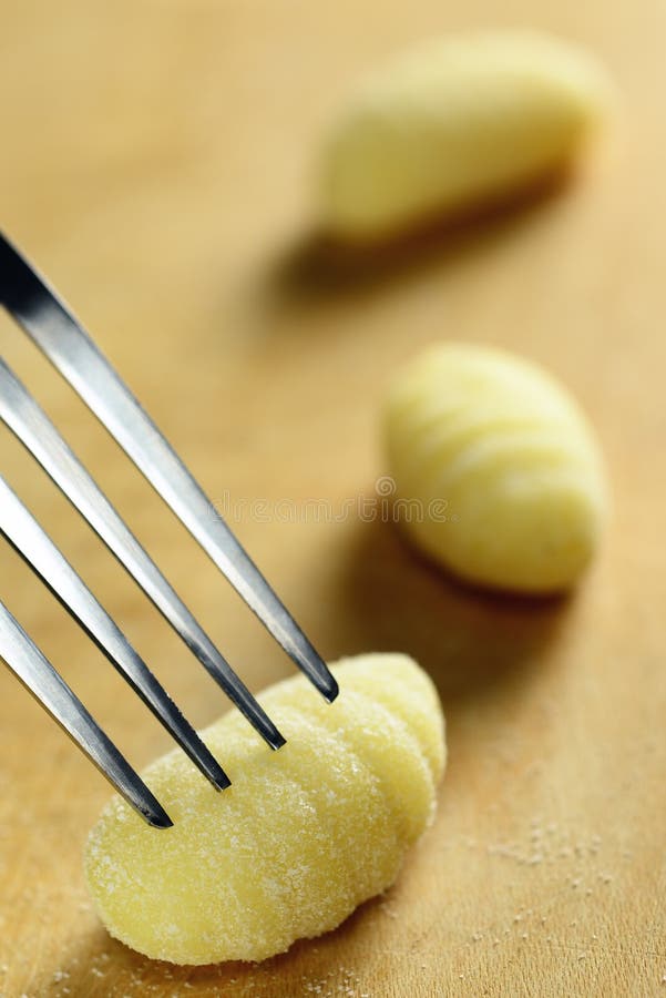 Homemade Raw Gnocchi, Italian Fresh Pasta Stock Photo - Image of ...
