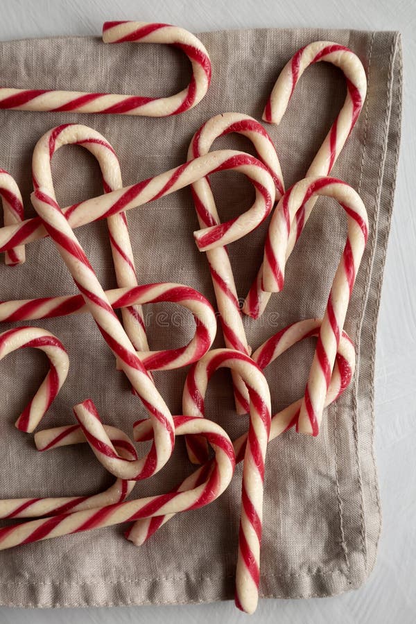 Homemade Red and White Candy Canes for Christmas Stock Photo - Image of ...