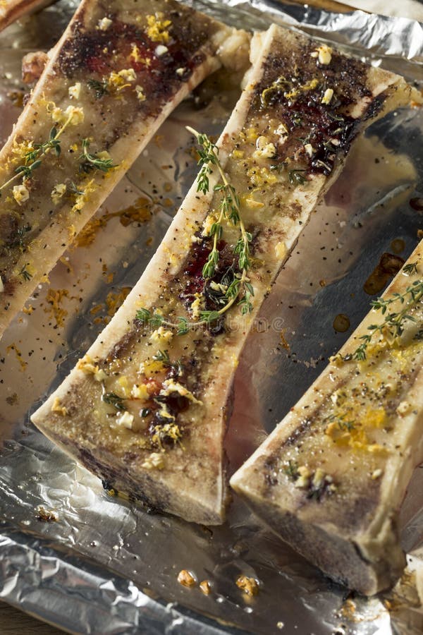 Homemade Roasted Beef Bone Marrow Stock Image - Image of roast, grill: 131175051