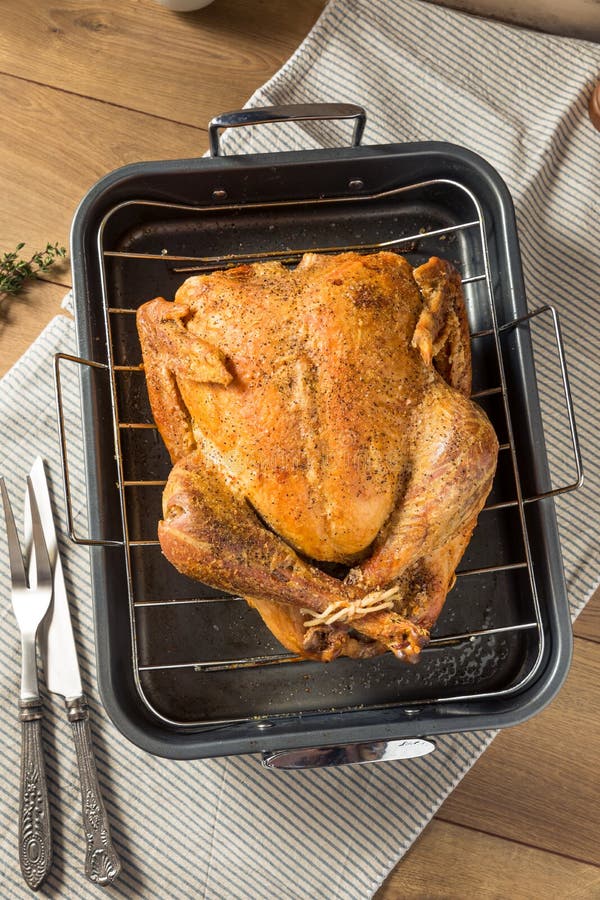 Homemade Roasted Turkey for Thanksgiving Stock Image - Image of autumn ...
