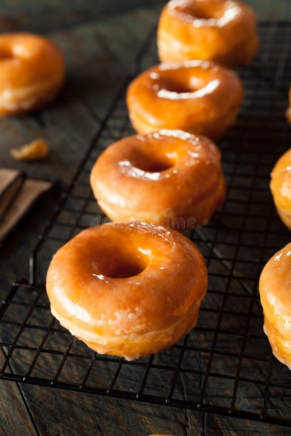 Round Donuts Topped With Sugar Powder Stock Photo - Image of sweet ...
