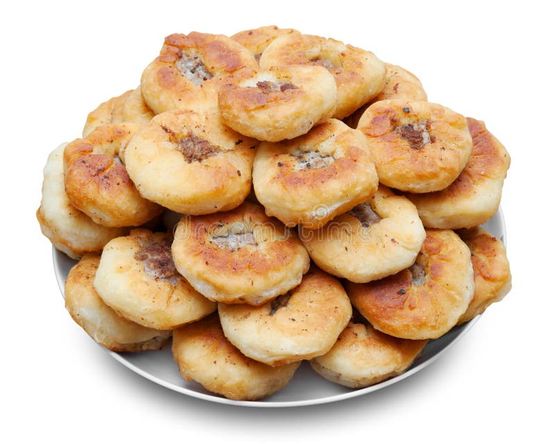 Homemade round meat pies stock image. Image of fresh - 45154479