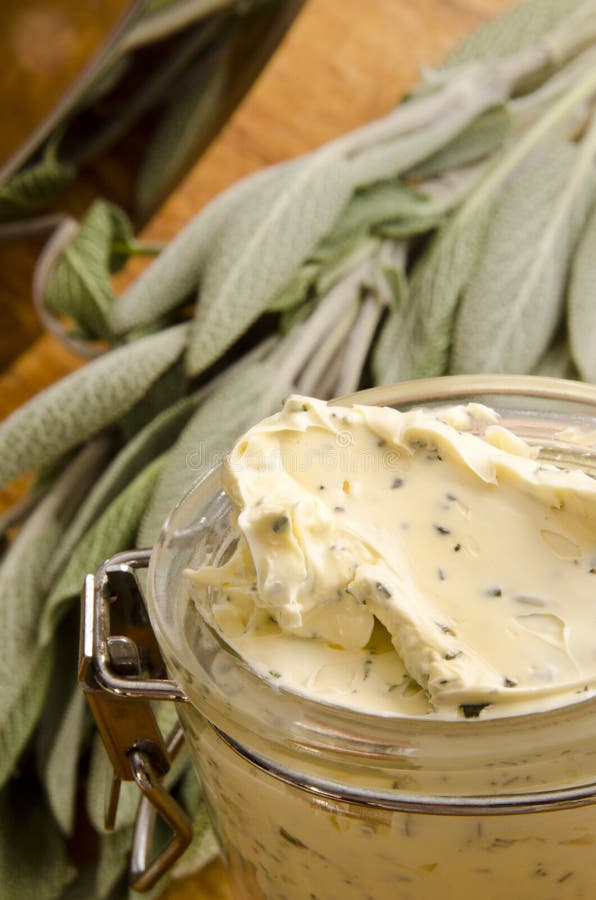 Homemade sage butter stock photo. Image of italian, traditionally ...