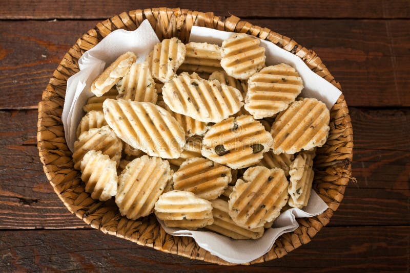 Homemade Salty Snacks stock image. Image of wheat, waffle - 63800019
