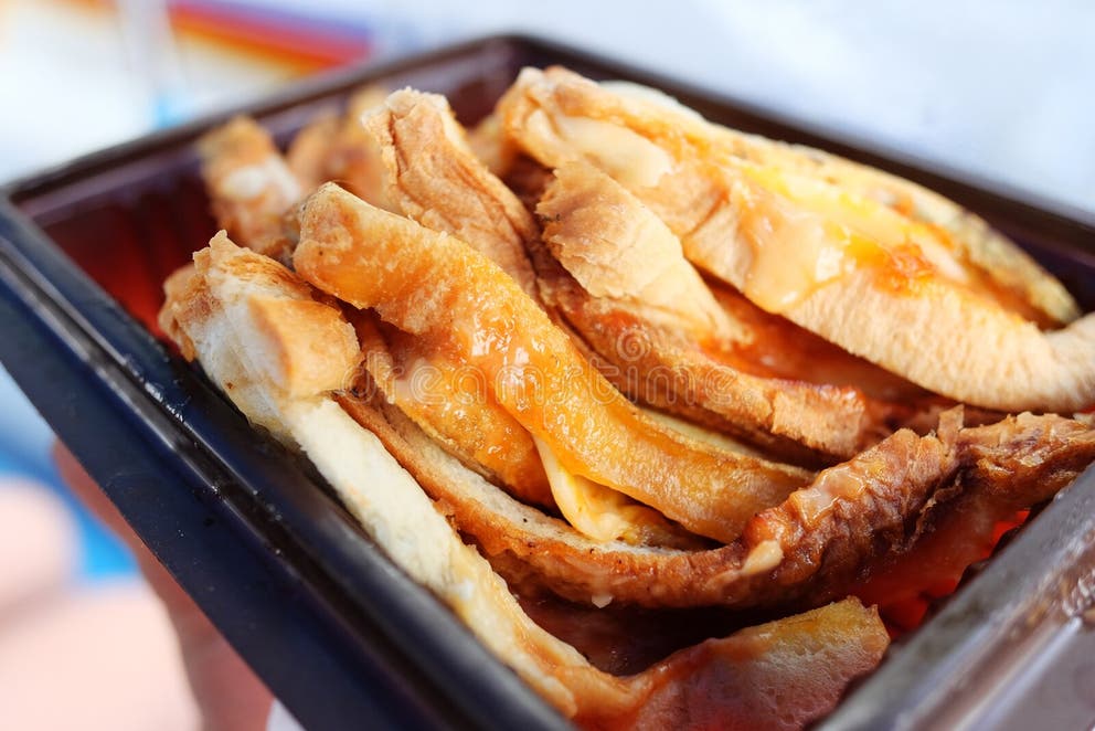 Homemade Sandwich Bread in a Box for Breakfast Stock Image - Image of ...