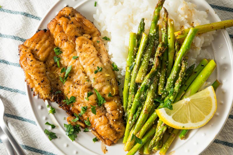 Homemade Sauteed Whitefish Dinner Stock Photo - Image of catfish, fish ...