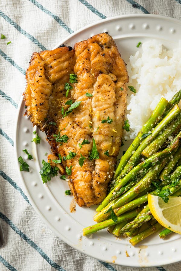 Homemade Sauteed Whitefish Dinner Stock Image - Image of prepared, food ...