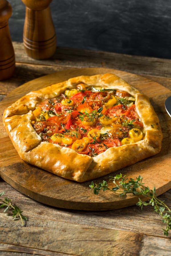 Homemade Savory Tomato Galette Pastry Stock Photo - Image of tart ...