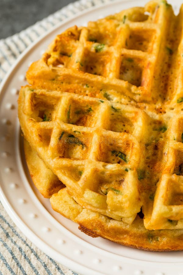 Homemade Savory Waffles for Breakfast Stock Image - Image of restaurant ...