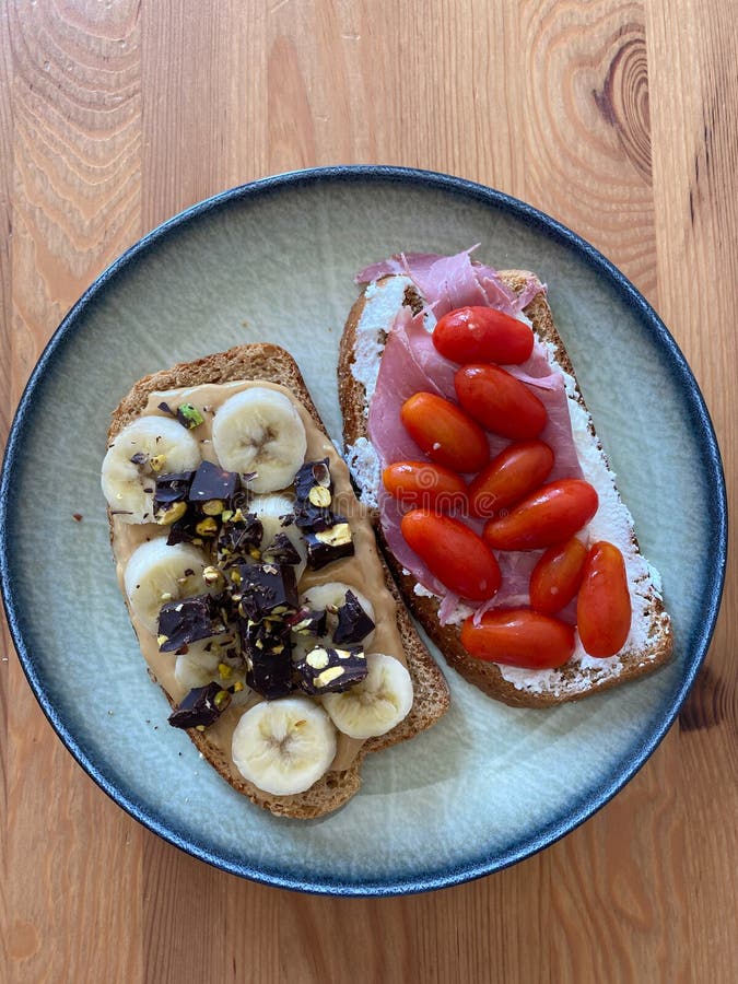 Homemade Set with Toast Bread and Different Toppings for Breakfast ...