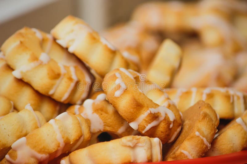 Homemade Shortbread Cookies Close-up Shallow Depth of Field Stock Photo ...