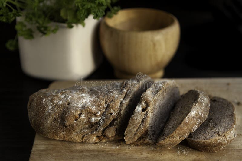 Homemade sliced bread stock image. Image of eating, fresh - 37885727