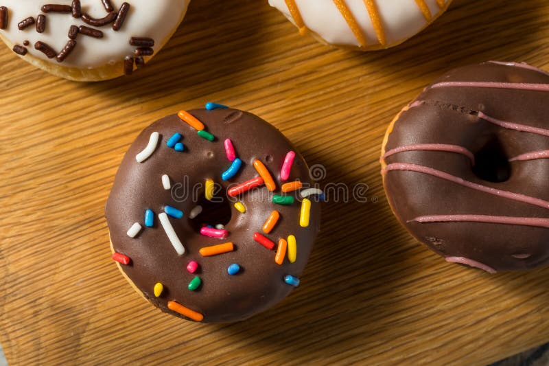 Homemade Small Mini Donuts stock image. Image of chocolate - 310953367