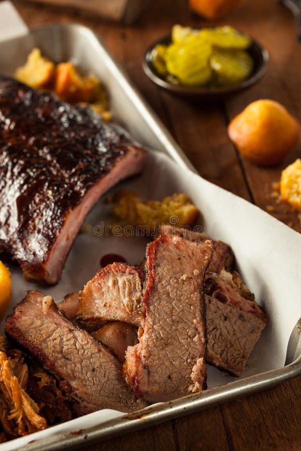 Barbecue Beef Ribs. Traditional Texas Bbq Smoked Beef Ribs Stock Image ...