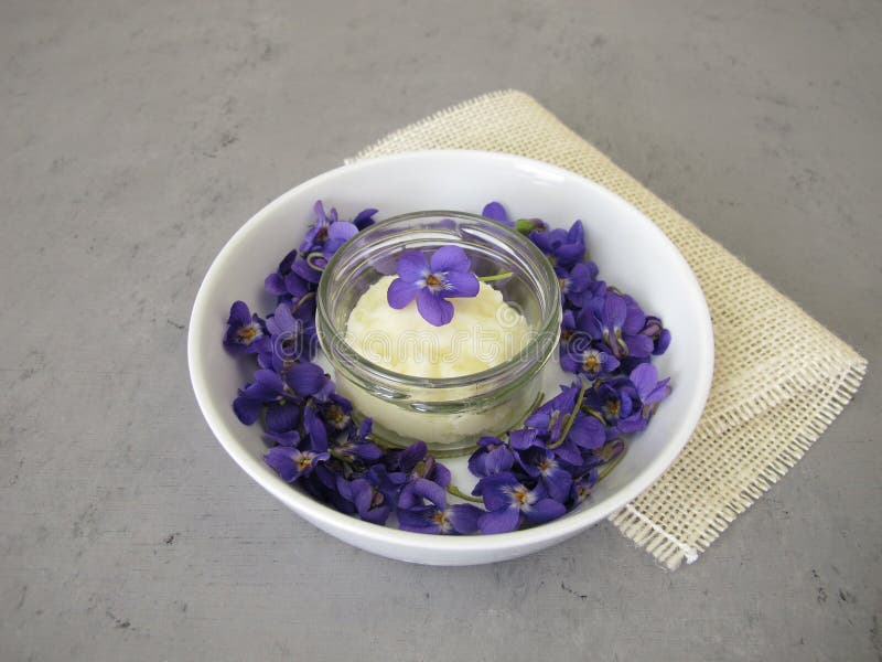 Homemade Solid Deodorant with Sweet Violet Scent Stock Image - Image of ...