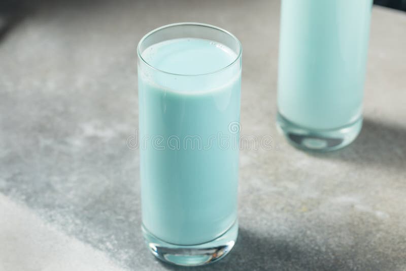 Homemade Space Blue Milk stock photo. Image of protein - 322910522