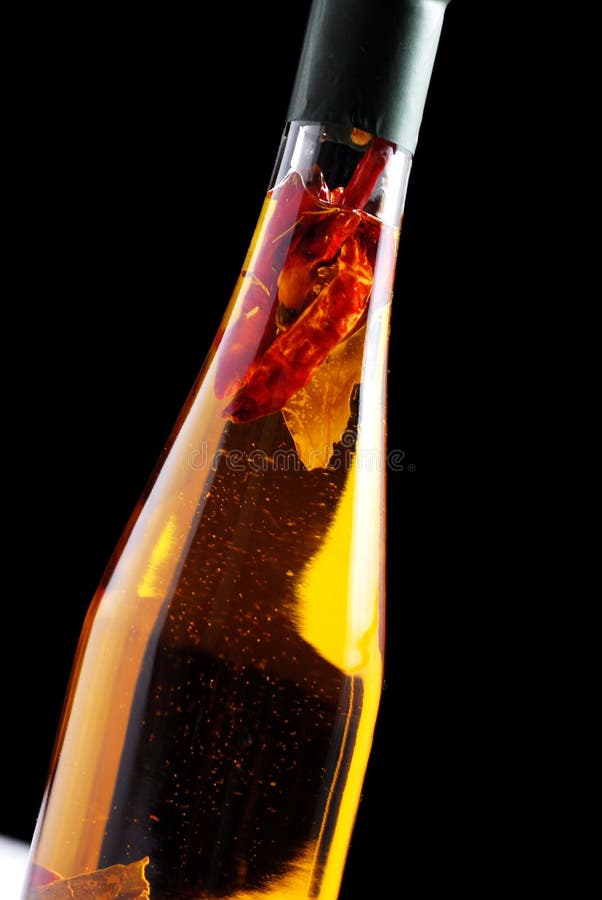 Homemade spice oil stock image. Image of rosemary, bottle - 7460573