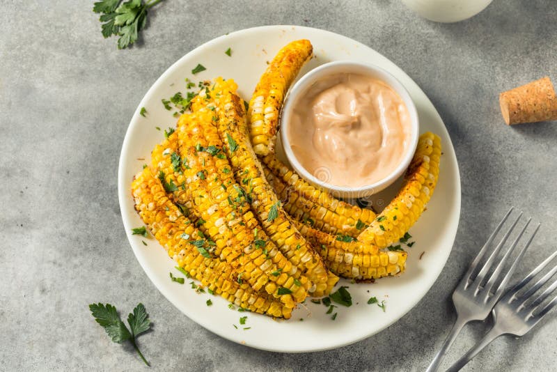 Homemade Spicy Corn Ribs stock photo. Image of ingredient - 253097778