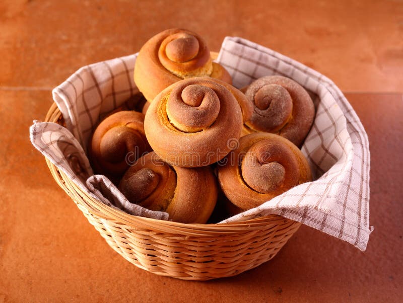 Homemade Spiral Shaped Sweet Bread Stock Photo - Image of food, pastry ...
