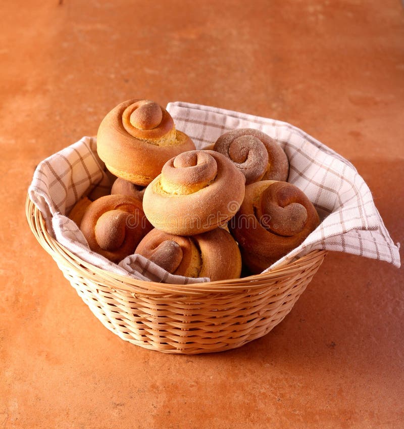 Homemade Spiral Shaped Sweet Bread Stock Photo - Image of bakery, snack ...