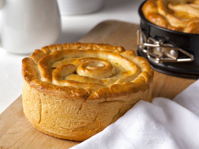 Stuffed pie stock image. Image of puff, homemade, meat - 106222869