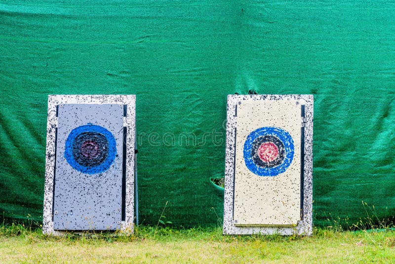 Homemade Styrofoam Archery Targets Stock Image - Image of challenge ...