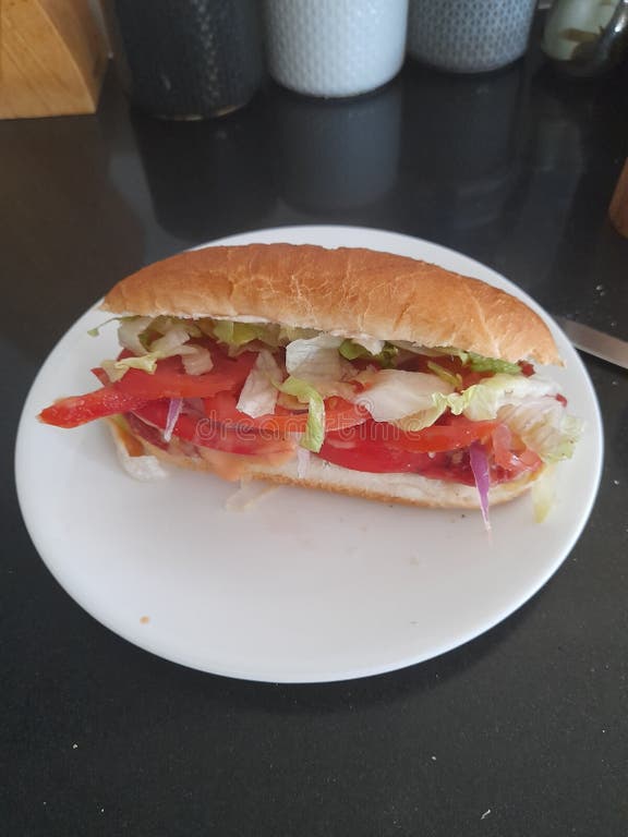 Homemade sub feast stock image. Image of homemade, hamburger - 298440807