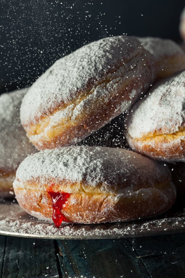 Homemade Sugary Paczki Donut Stock Photo - Image of gras, dough: 66112978