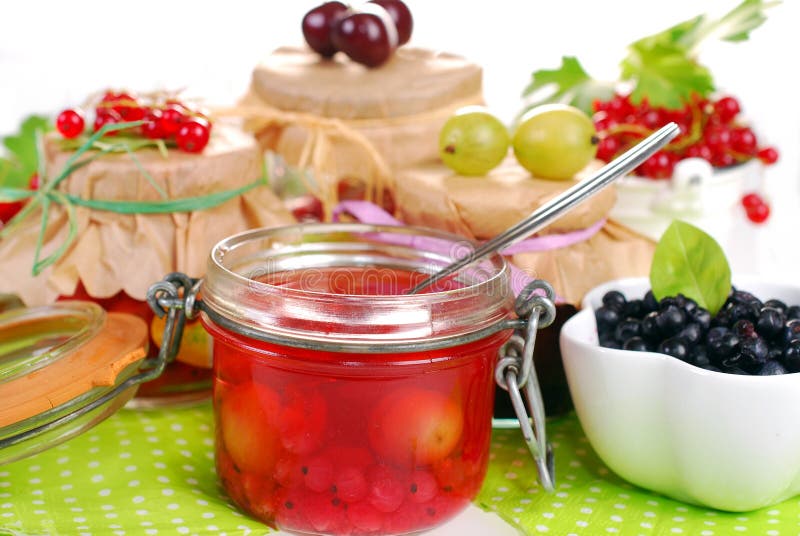 Homemade Summer Fruit Preserves Stock Photo - Image of sugar, vitamins ...
