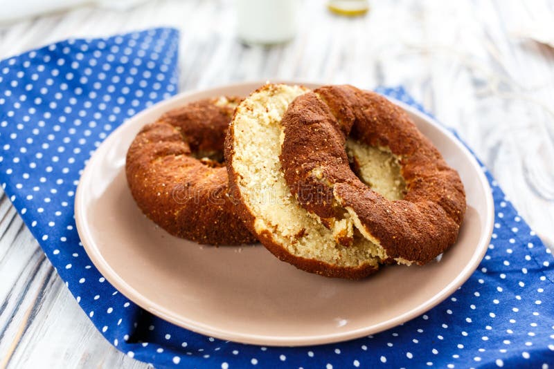 Homemade sweet bagels stock photo. Image of culture - 168047698