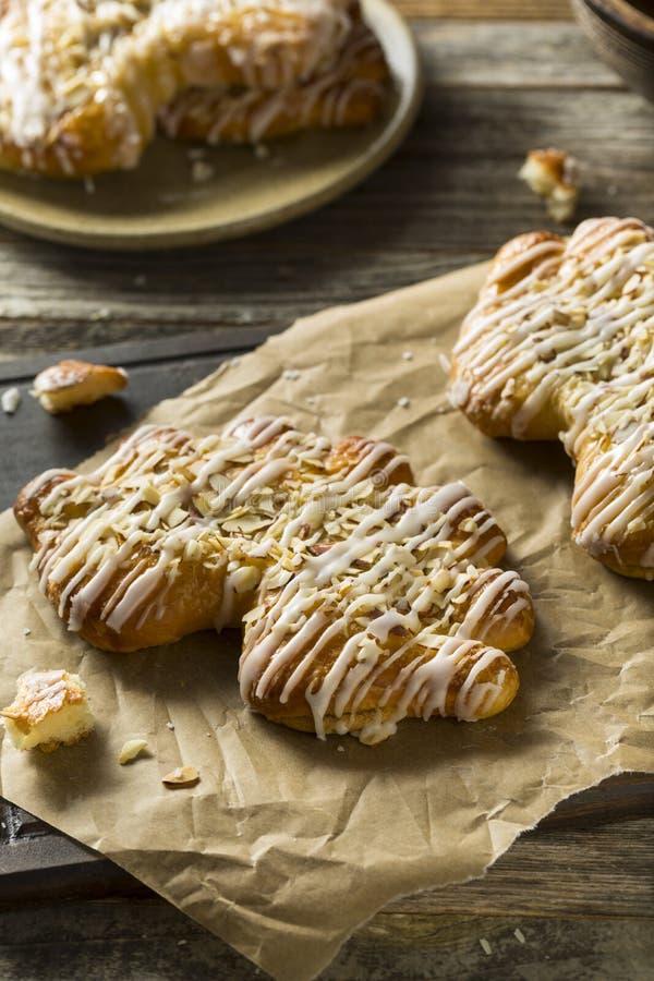 Homemade Sweet Breakfast Bear Claw Pastry Stock Image - Image of filled ...
