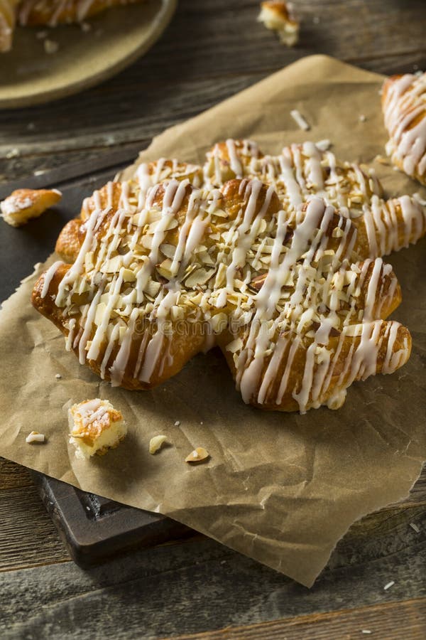 Homemade Sweet Breakfast Bear Claw Pastry Stock Image - Image of ...