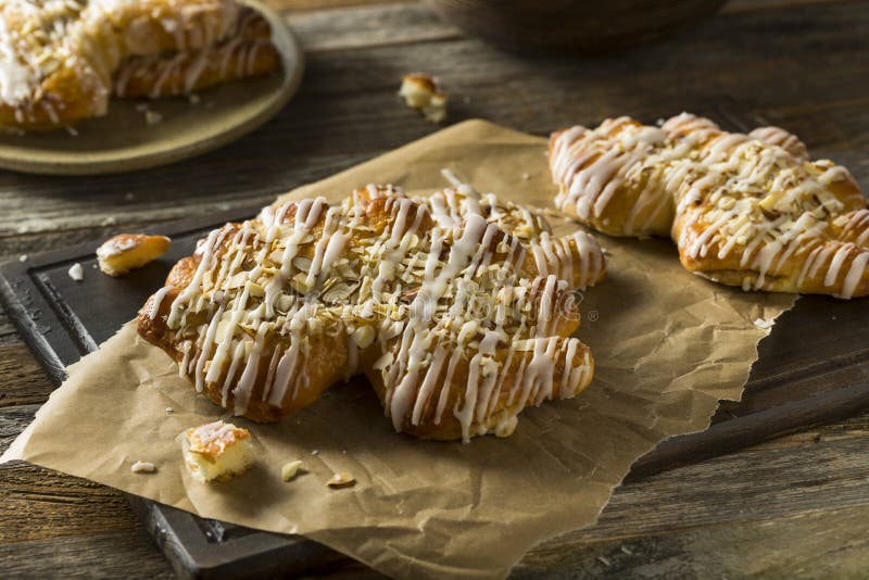 Homemade Sweet Breakfast Bear Claw Pastry Stock Photo - Image of filled ...